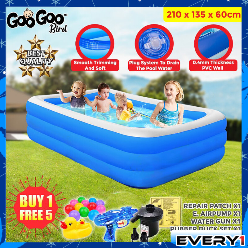 GooGoo Bird 8 Sizes 3Layer Inflatable Family Swimming Pool Extra Large ...