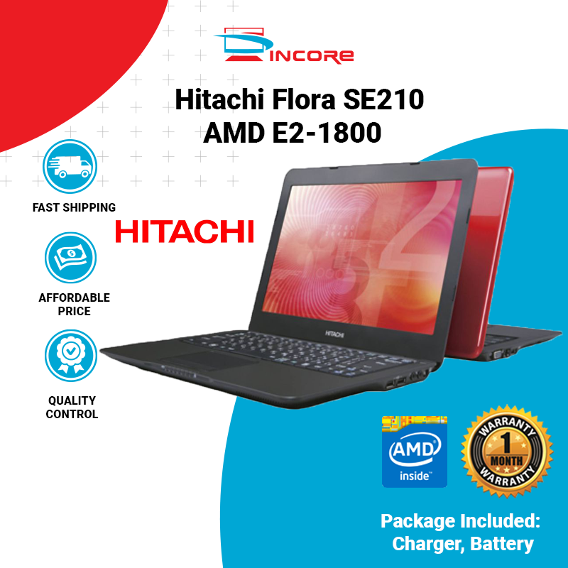Hitachi Flora SE210 - AMD E2-1800 / E1 Micro-6200T / 4GB DDR3 RAM ...