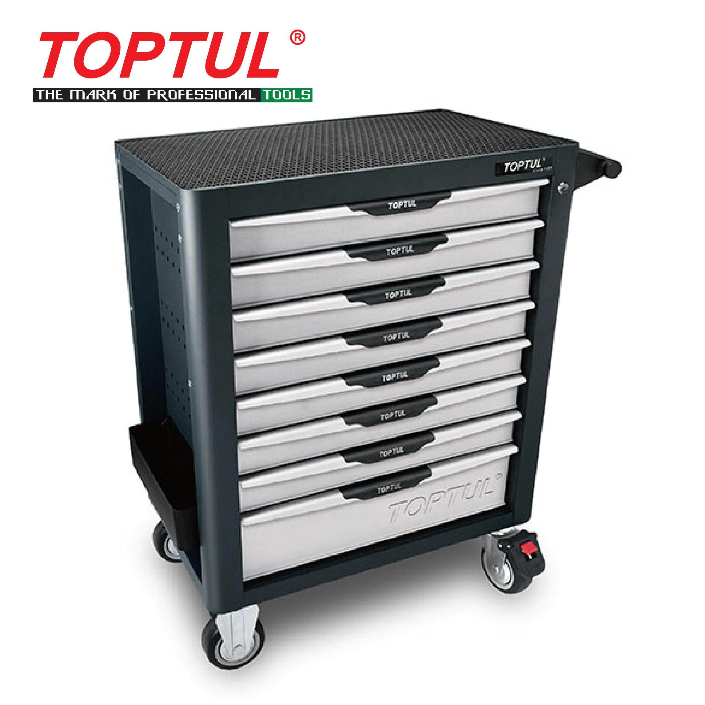 TOPTUL W/8-Drawer Tool Trolley - 448PCS Mechanical Tool Set (GE-44803 ...