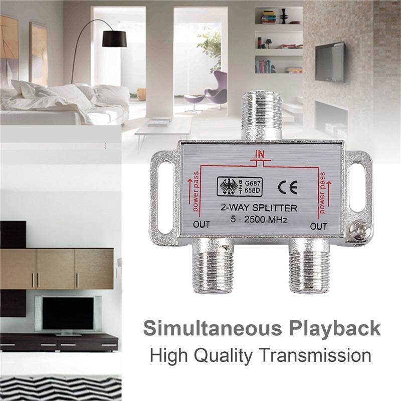 Neoteck 2ทีวี/CATV Broadband Splitter 2500MHzสายCoax Splitter Bi ...