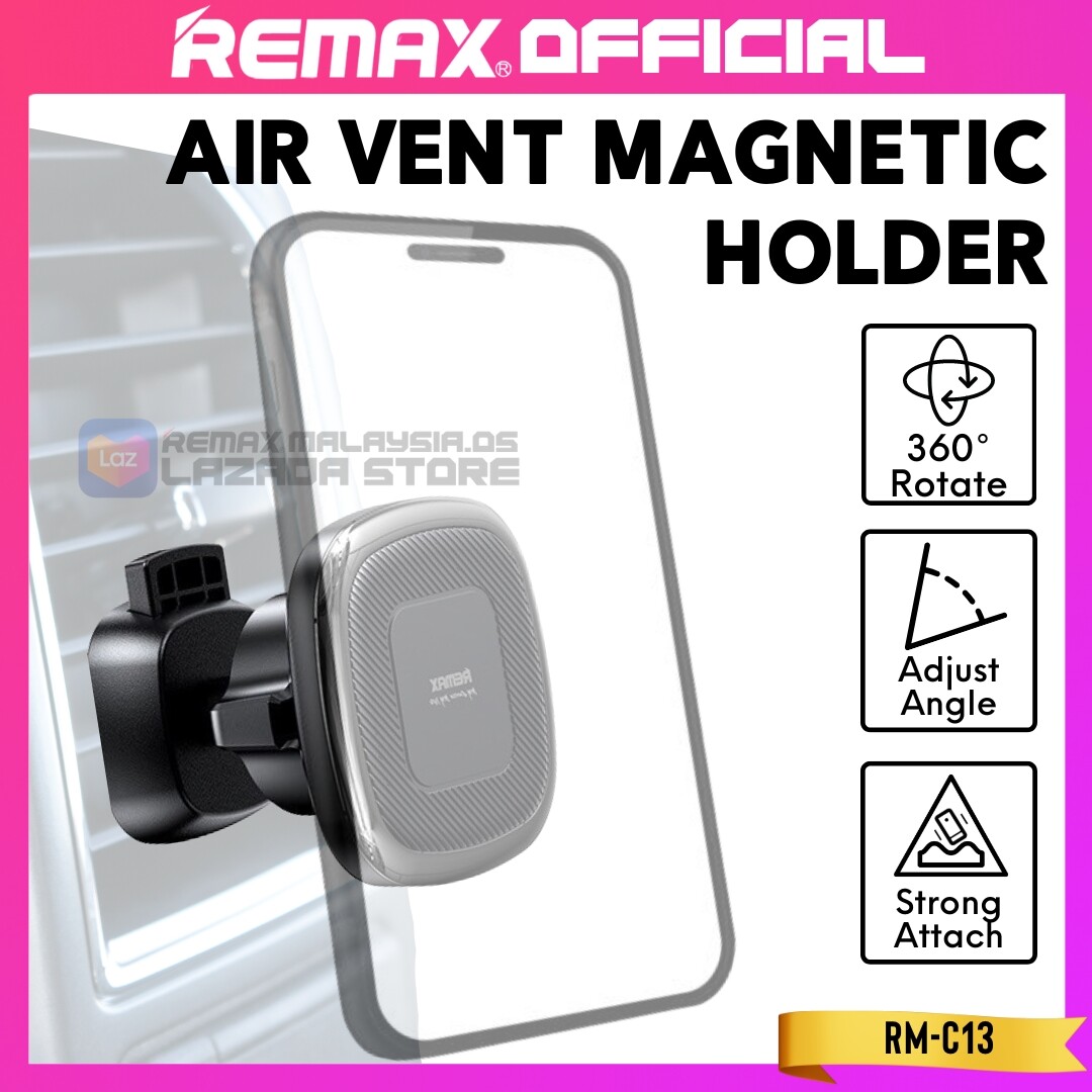 REMAX OFFICIAL Air Vent 360° Adjustable Magnetic Universal Mobile Phone ...