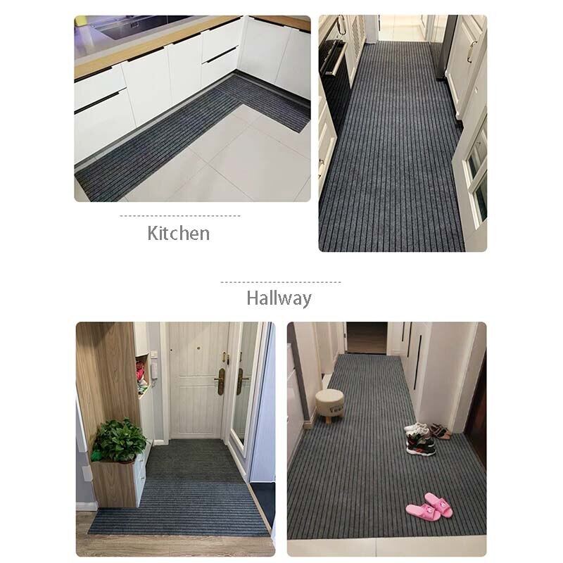 Large Long Thin Doormat for Mall Entrance Door Outdoor Indoor Striped ...