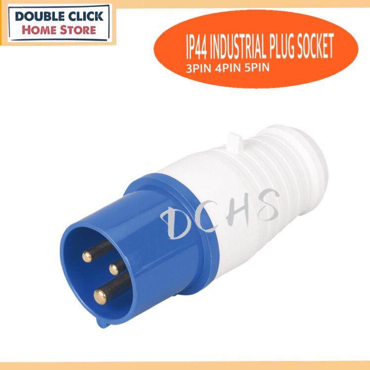 IP44 Weatherproof 16A 3 Pin Industrial Plug Socket Male Plug Female ...