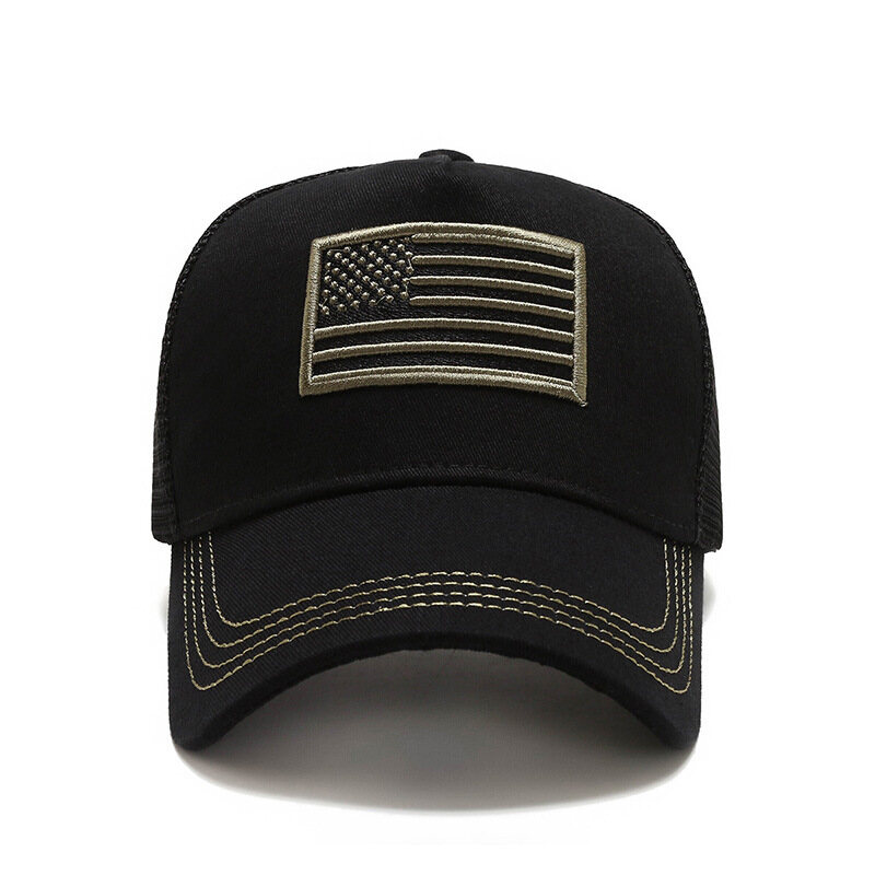 USA Flag Mesh Baseball Cap Summer Breathable Hat Men Women Tactical ...