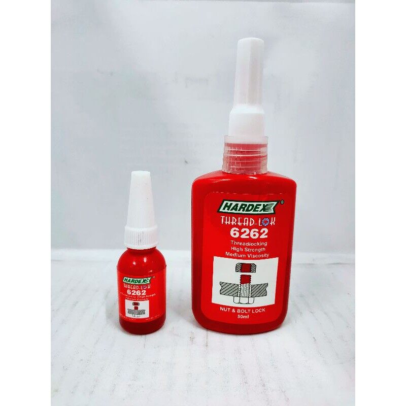 HARDEX THREAD LOCK NUT & BOLT LOCK 6262 HIGH STRENGTH RED | Lazada
