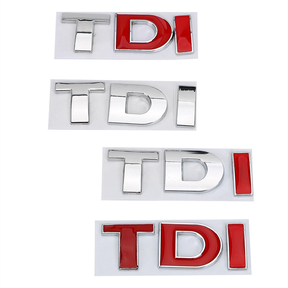 Car Sticker 3D Metal TDI Logo Emblem Badge Decal Turbo Direct Injection ...