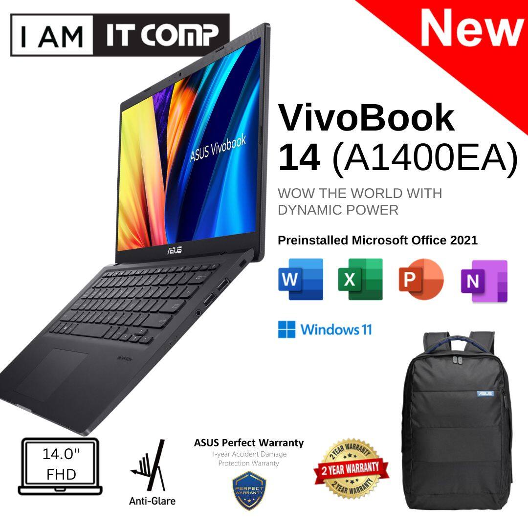ASUS VIVOBOOK 14 (A1400EA) Intel® Core™ i3-1115G4/4GB/512GB SSD/14" FHD ...