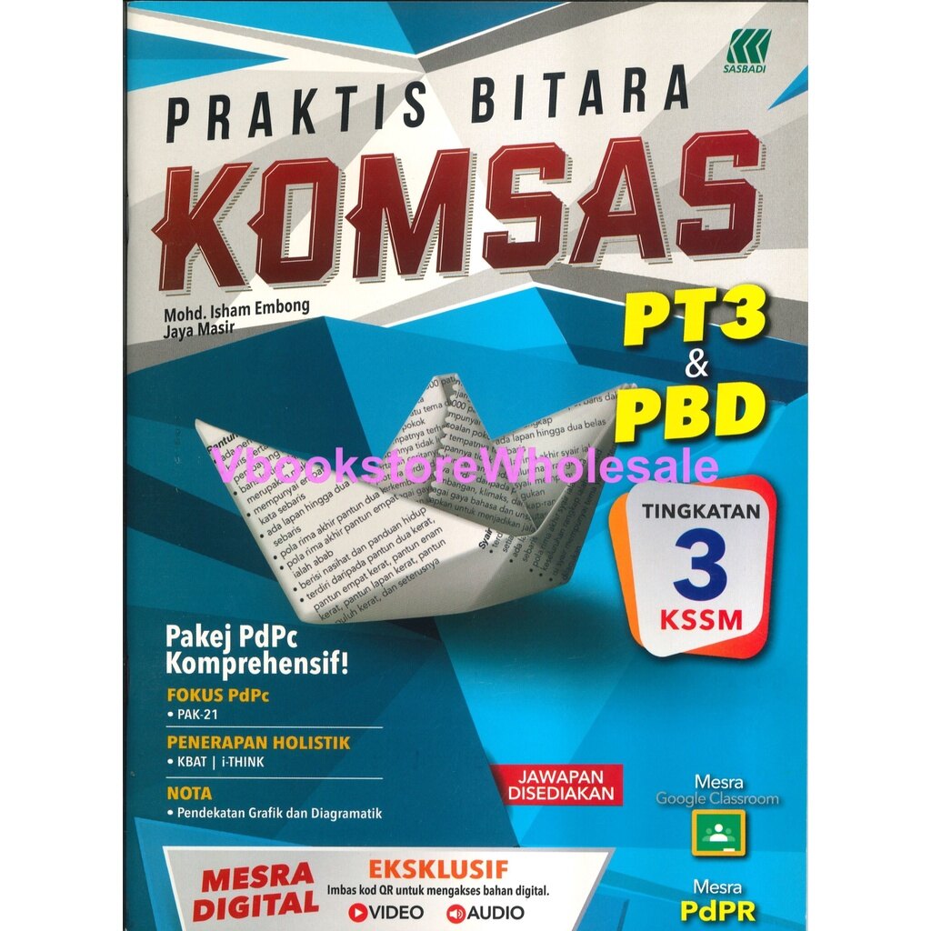 SASBADI PRAKTIS BITARA KOMSAS TINGKATAN 3 KSSM | Lazada