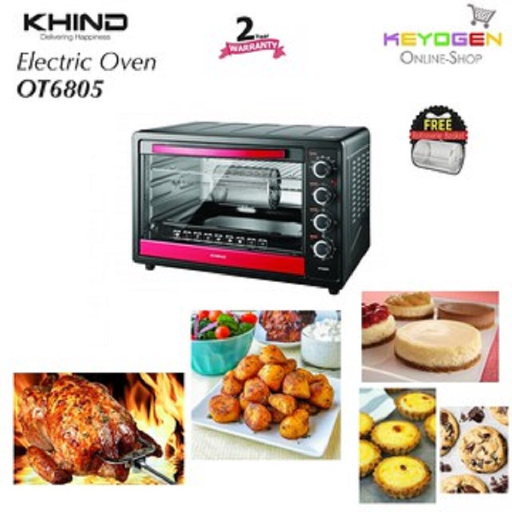 (READY STOCK) KHIND Oven Toaster OT6805 Rotisserie rotates 360° to ...