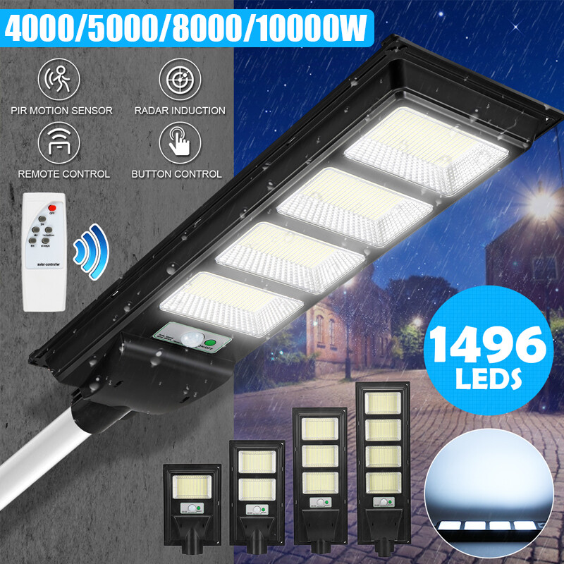 4000W/5000W/8000W/10000W LED โคมไฟติดผนังกันน้ำ IP65ไฟถนนพลังงานแสง ...