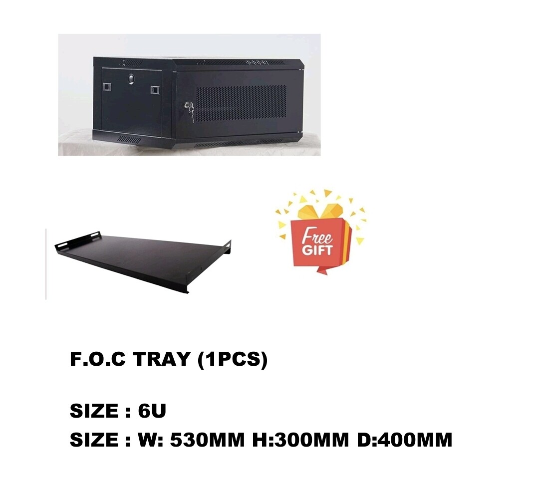 BJ Server Rack 6U Heavy Duty Wall Mount Cabinet (530MM*300MM*400MM ...