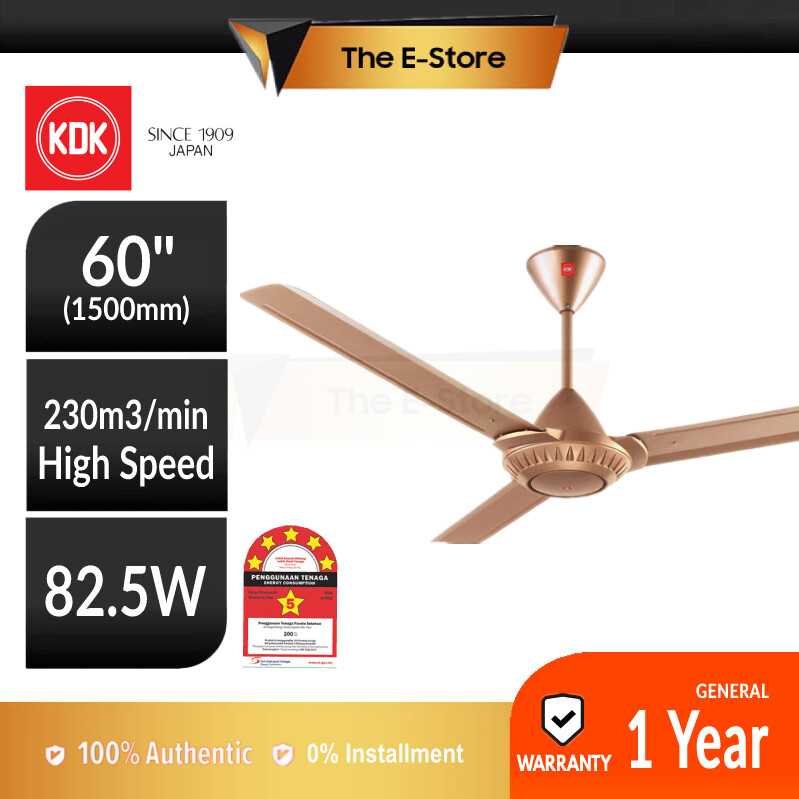 KDK 60" Regulator Type Ceiling Fan | K15V0 K15W0 (Kipas Siling 风扇 Wall ...