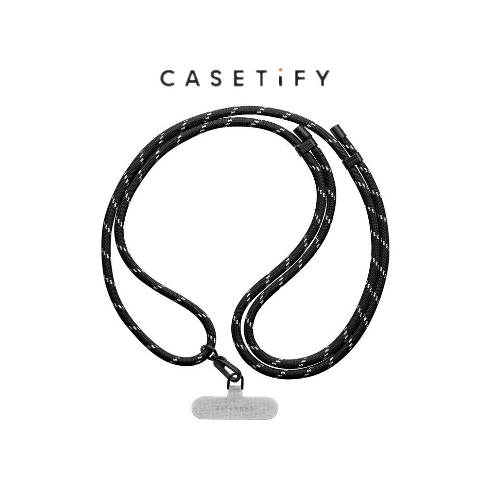CASETiFY Rope Phone Strap with Card Adjustable Phone Lanyard with Patch ...