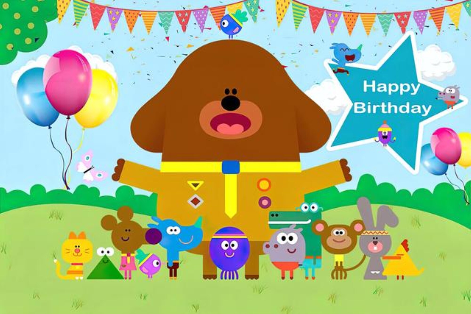 [HOT MAKXJWIGO 542] Hey Dog Teacher Duggee Birthday Party Decoration ...