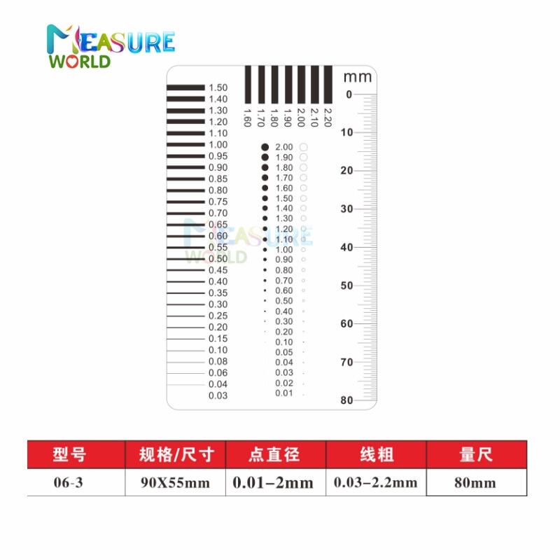 Measuring pass Badge gauge Stain card Point gauge wire gauge ...