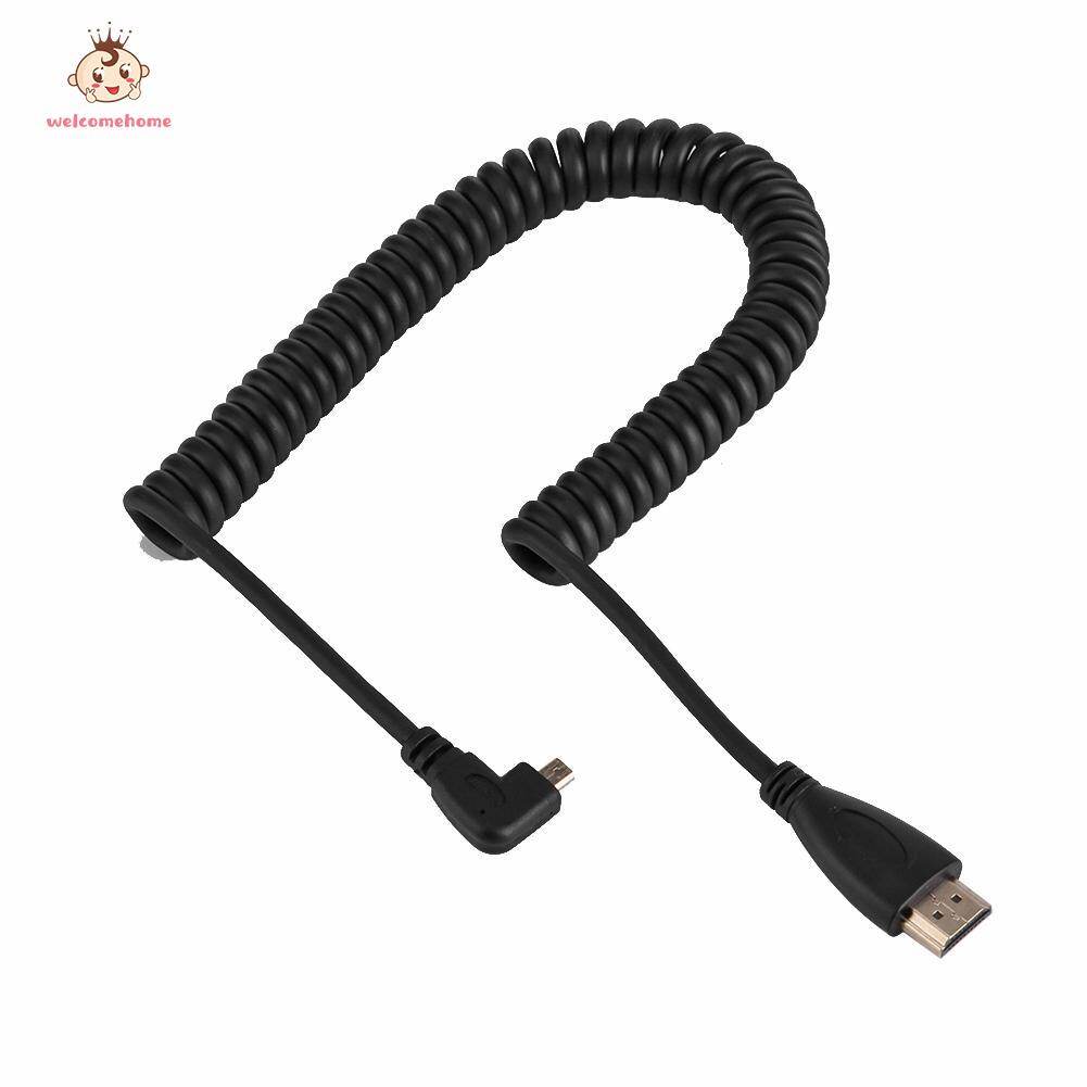 [Ready Stock]welcomehome Right Angled 90 Degree Micro HDMI to HDMI ...