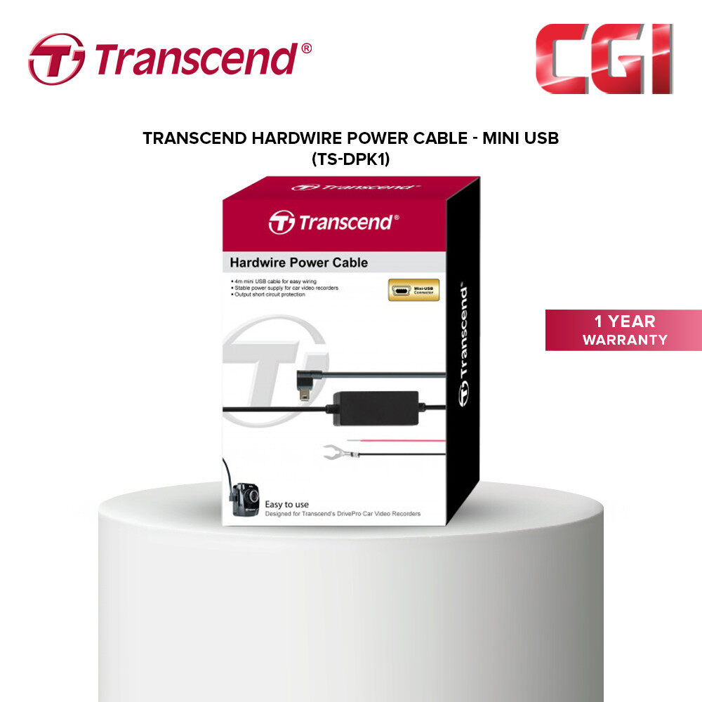 Transcend Hardwire Power Cable Mni-USB, Black - TS-DPK1 | Lazada