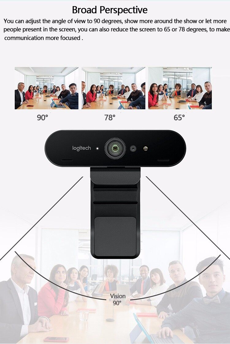 [Ready to Ship] Logitech BRIO C1000e Webcam Smart 4K Pro Ultra HD 1080p ...