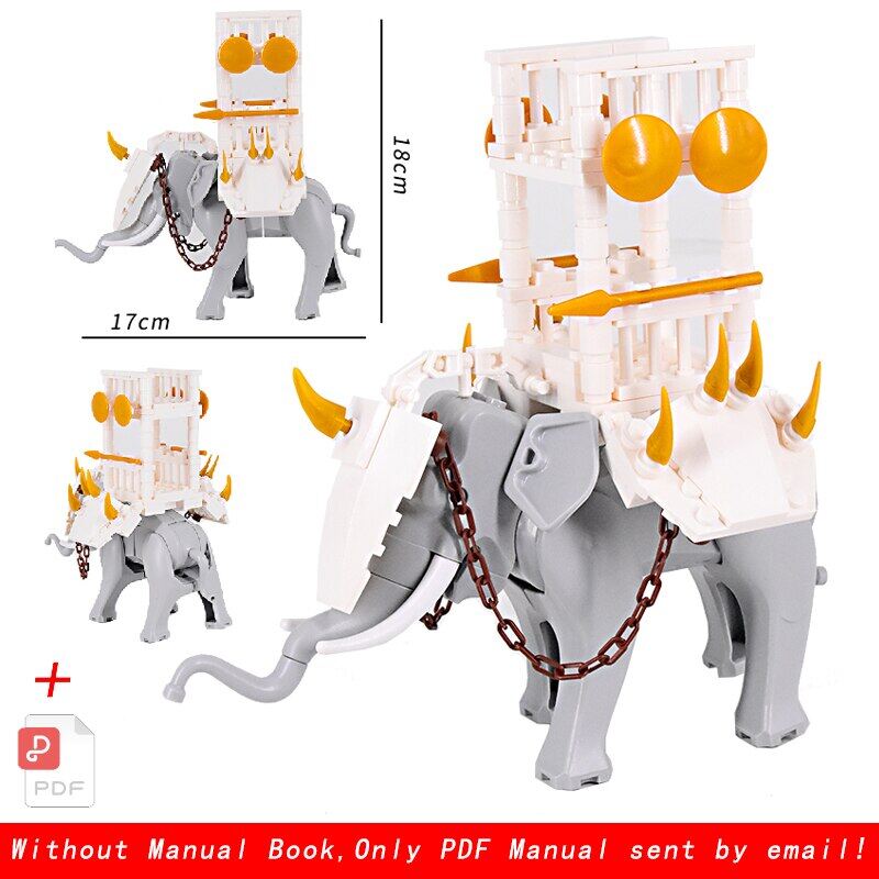 Medieval lotr Castle Haradrim Mammoth Knights Orcs Chariot Siege Engine ...