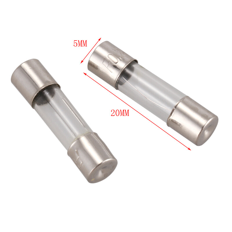 10Pcs 250V 0.2A 200mA Quick Fast Blow Glass Fuses Tubes 5mm x 20mm ...