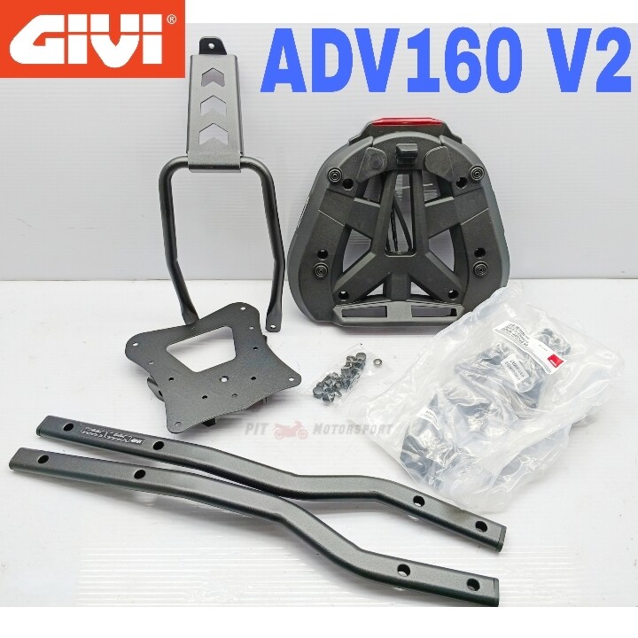 Original GIVI Monorack Honda ADV160 Xtreme Special Rack With Spotlight Motor ADV160 Heavy Duty ...