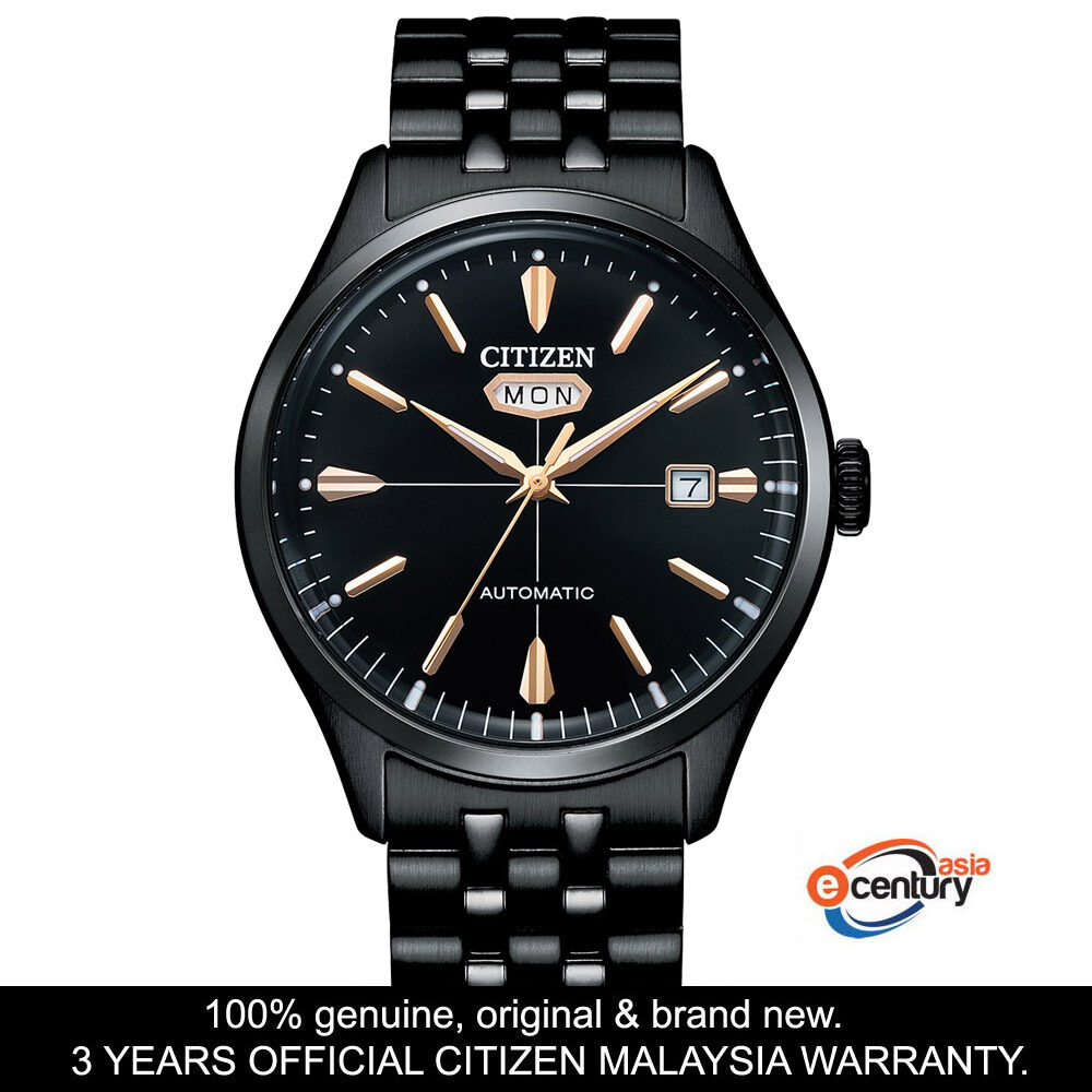 Citizen C7 series NH8395-77E Men's Automatic Day-Date 50M Black IP ...