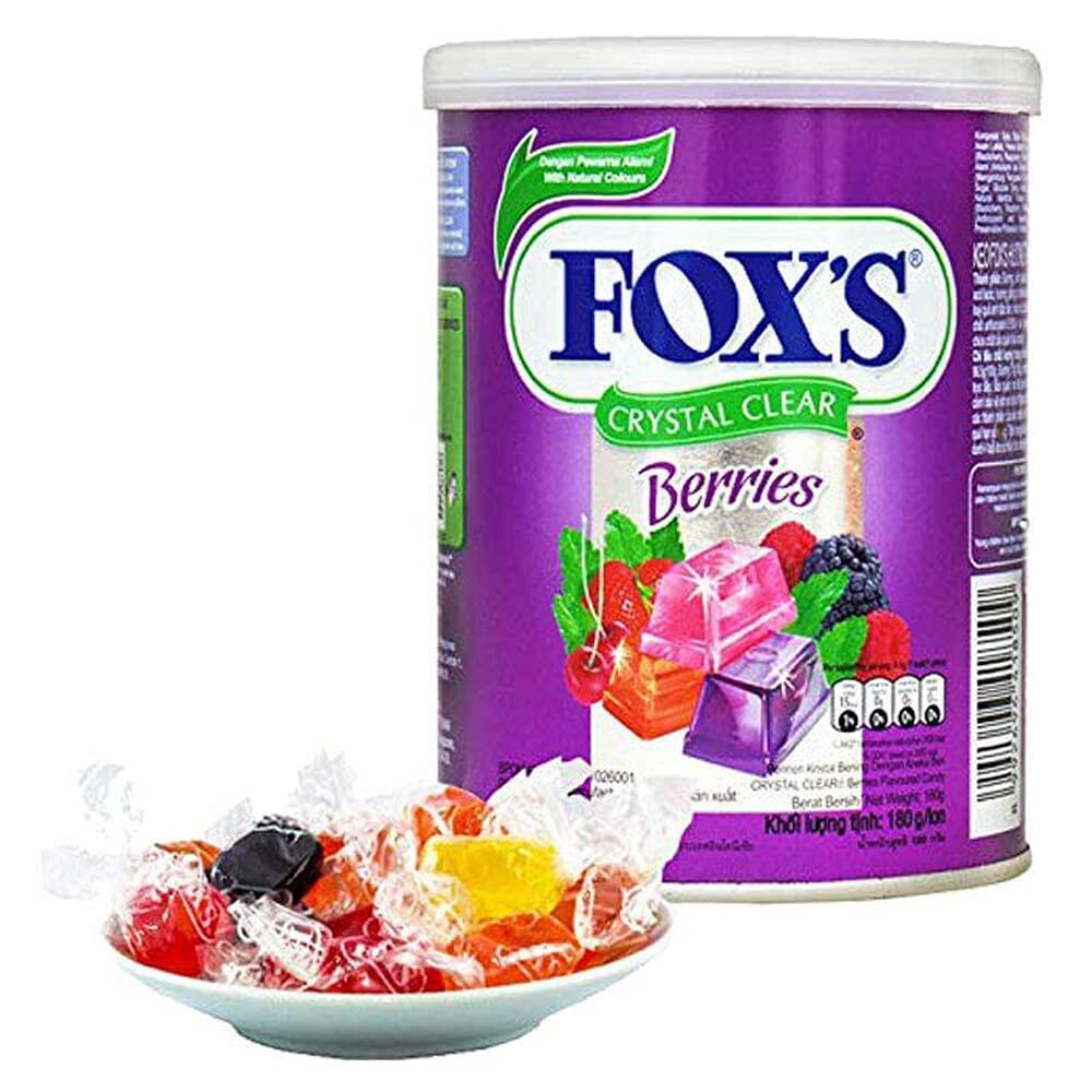Fox's Candy Crystal Clear Candy 180g Berries Flavor Candies Sweets Gula Fox | Lazada