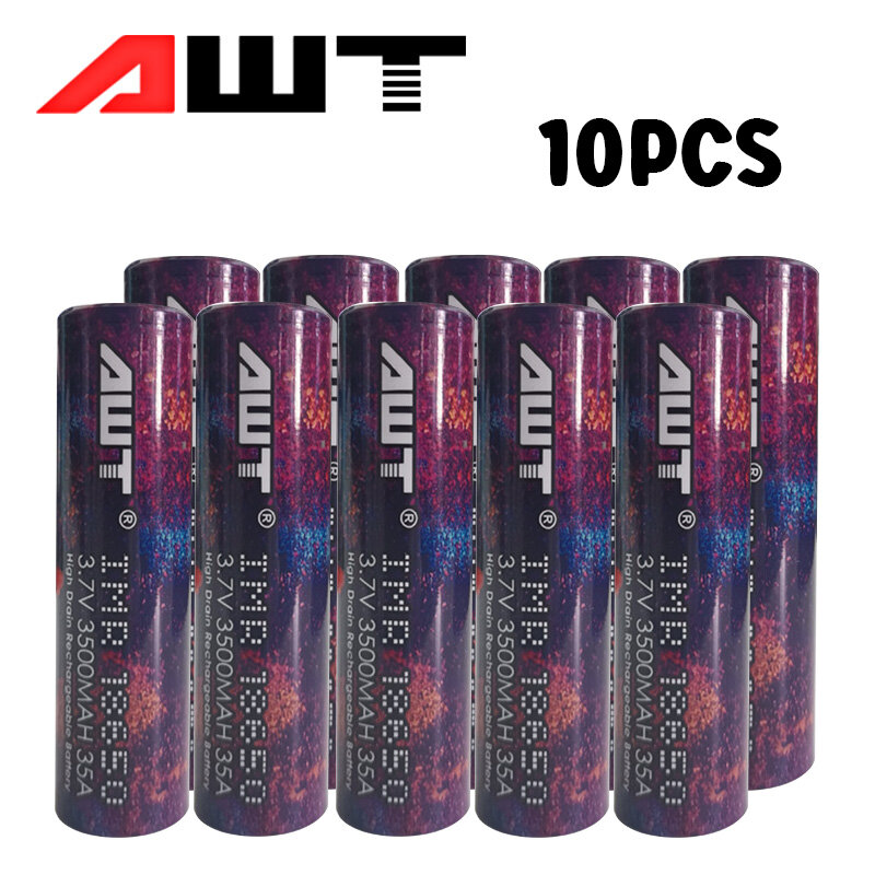 AWT 18650 3500mAh 35A Rainbow battery for Li-ion battery | Lazada