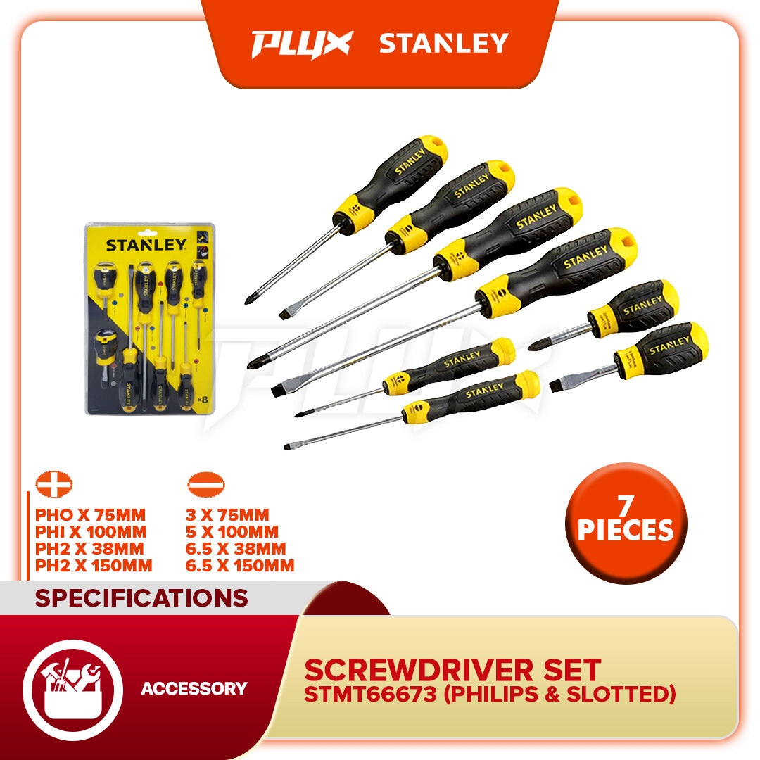 STANLEY STMT66673 8 Pcs Cushion Grip Screwdriver Set ( STMT66-673 , 66 ...