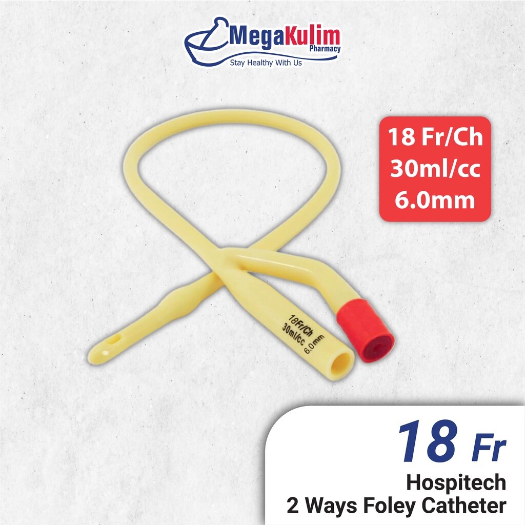 Hospitech Foley Catheter (Silicone Coated) 1pcs | Lazada