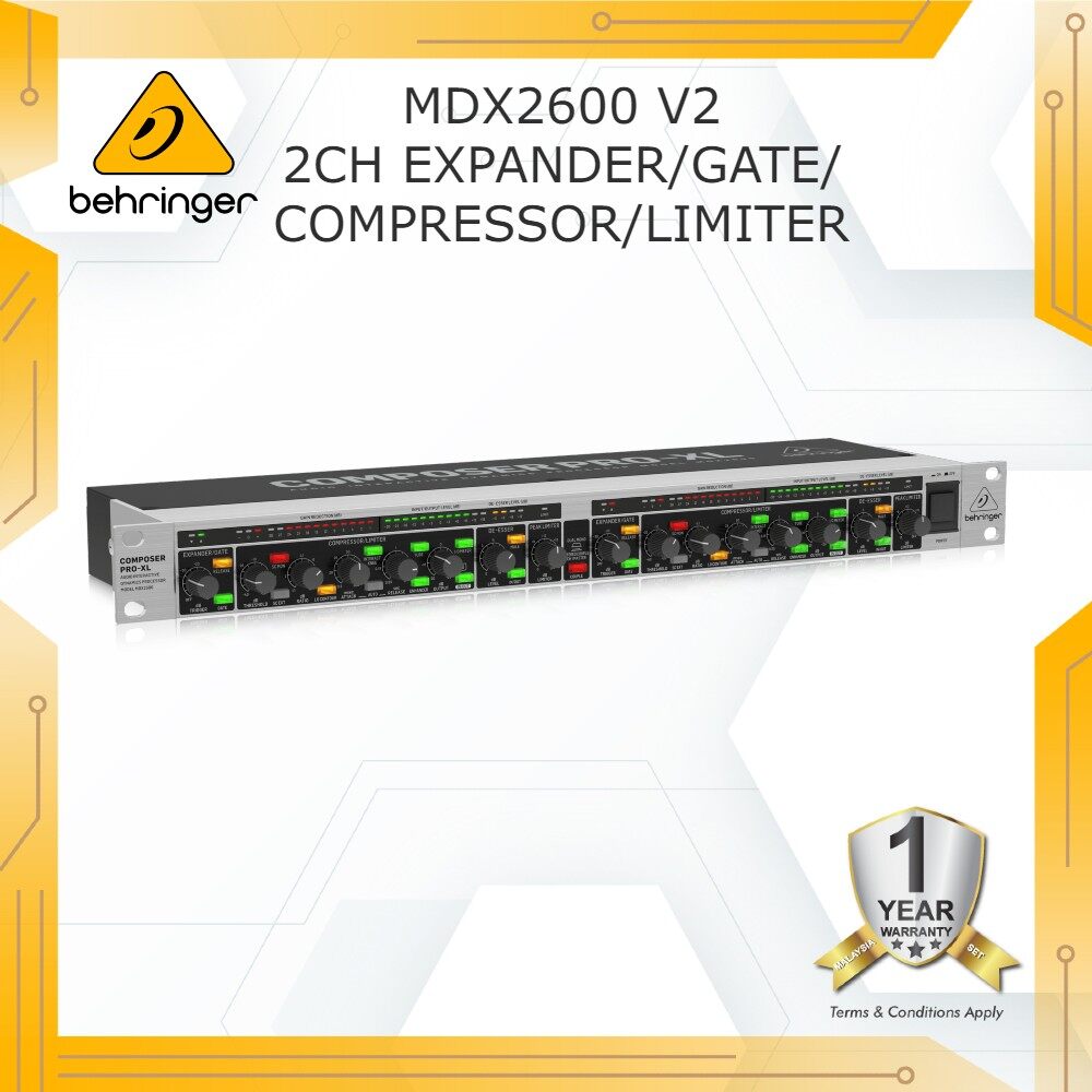 BEHRINGER COMPOSER PRO-XL MDX2600 V2 Reference-Class 2-Channel Expander ...