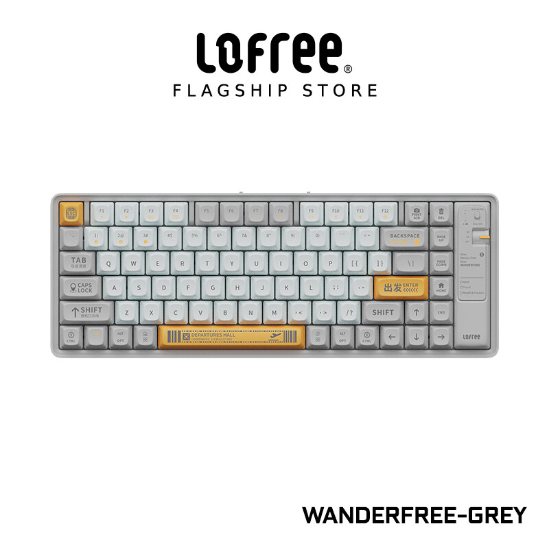 LOFREE Wanderfree Bluetooth Mechanical Keyboard With Case | Lazada