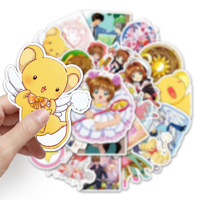 NEW ARRIVAL 50PCS Card Captor Sakura Anime Sticker Cute Cartoon ...