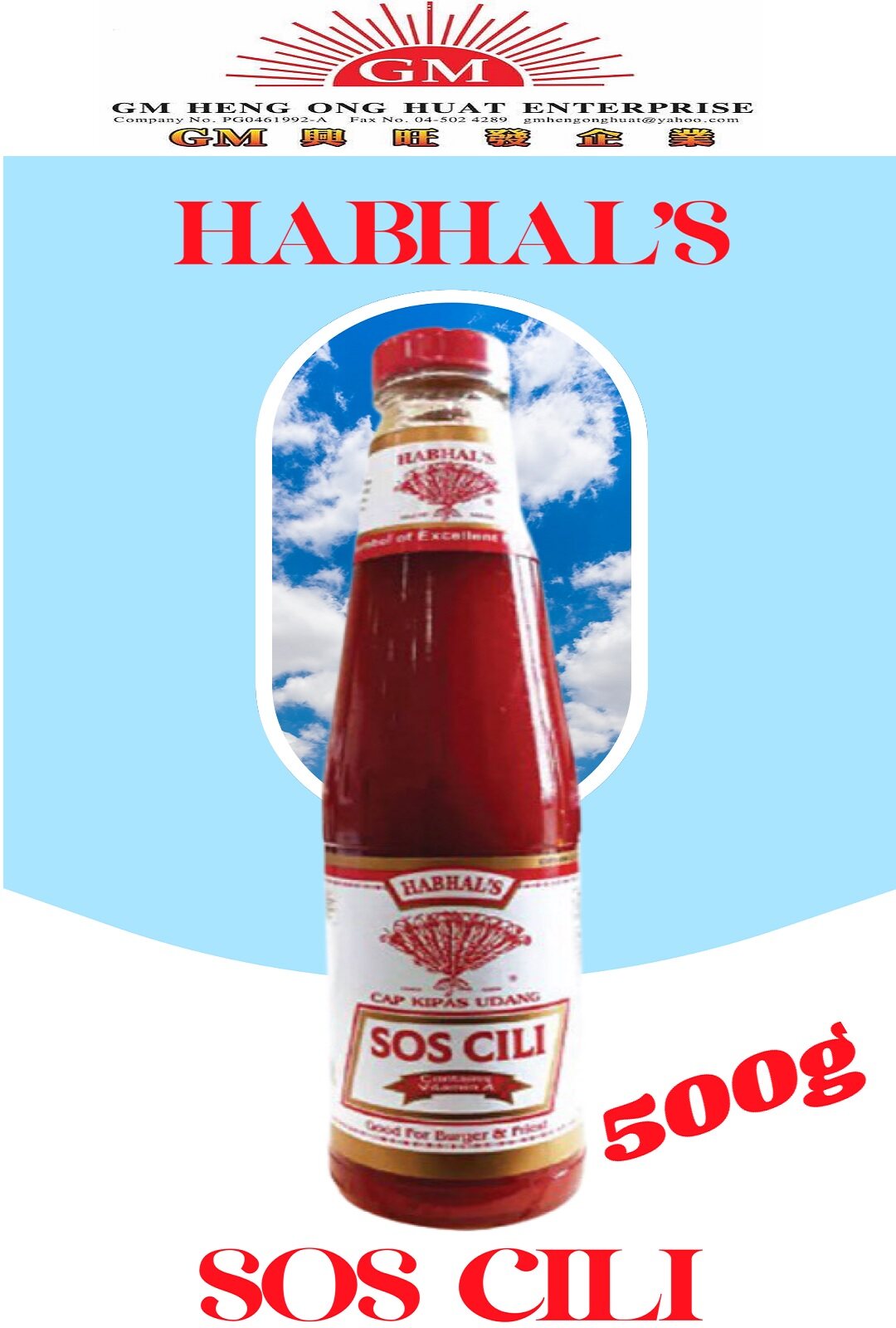 HABHAL'S Cap Kipas Udang Sos Cili 500g / Sos Manis Sedap 340g | Lazada