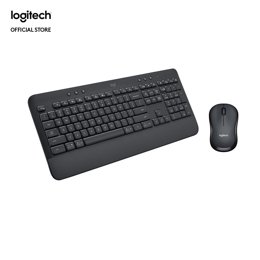 Logitech Signature K650 Wireless Keyboard with Wrist Rest, Full-Size ...