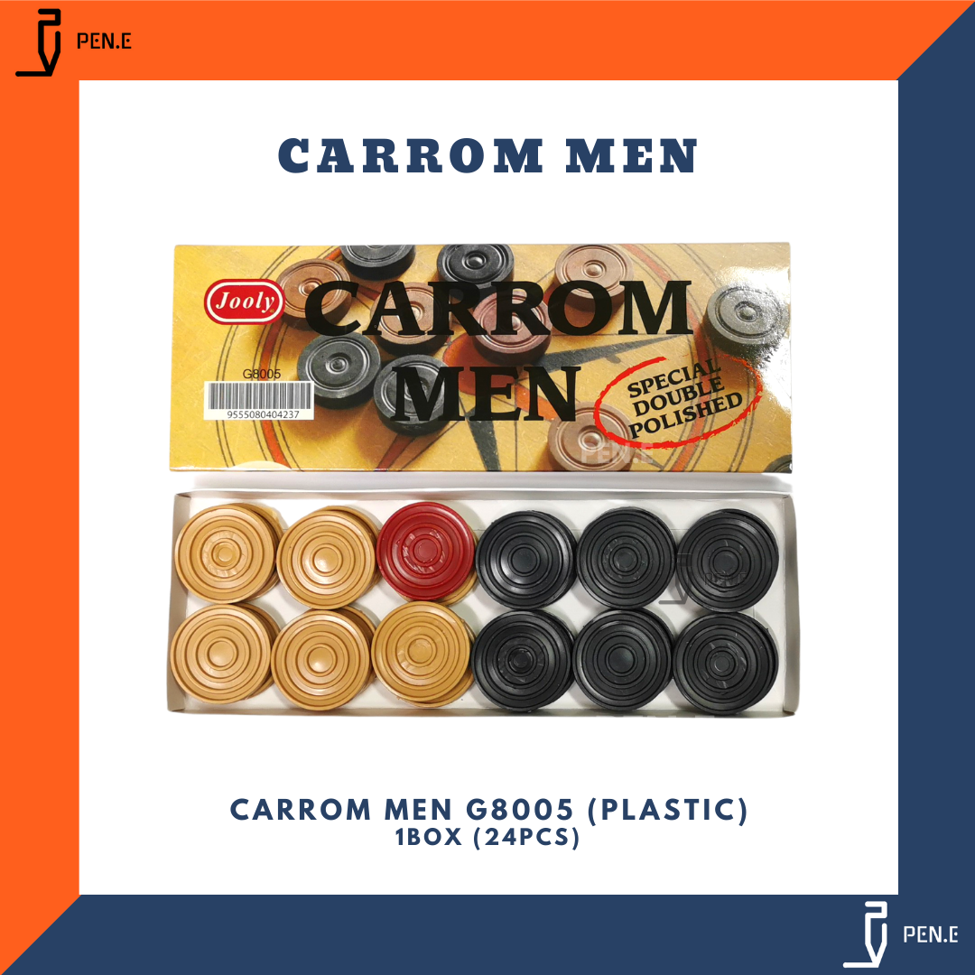 CARROM MEN PLASTIC 610 (G8005) / BUAH KAROM PLASTIK | Lazada