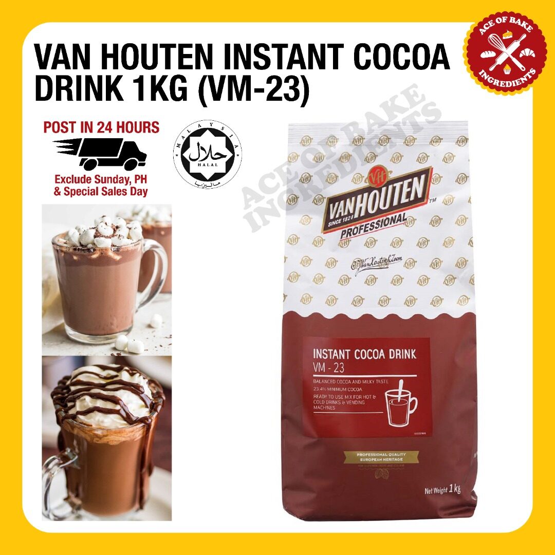Van Houten™ Cocoa Powder Dark Brown / Instant Cocoa Drink 1kg | Lazada