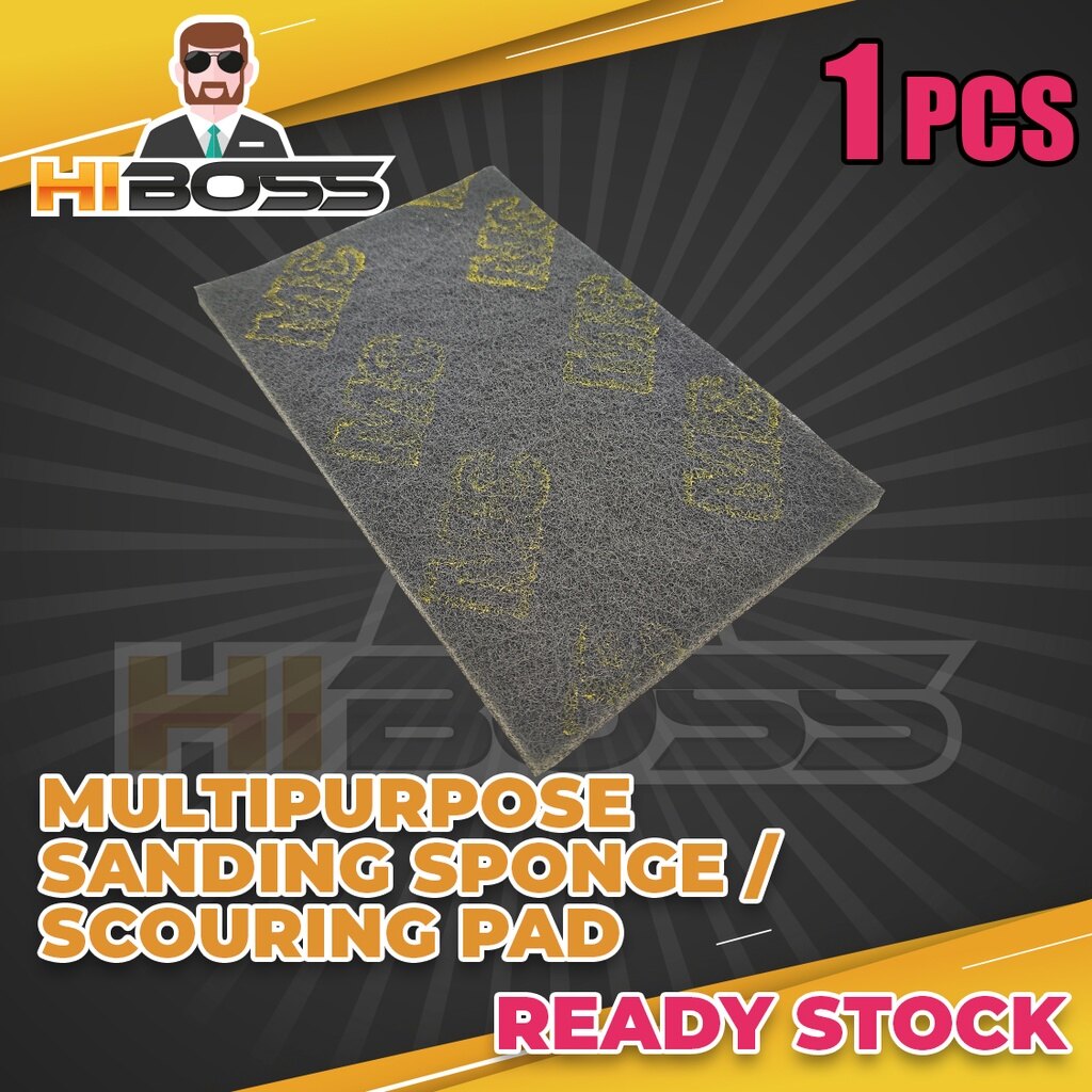 1pcs 3M Multipurpose Scouring Pad Sanding Sponge Soft / Hard Scotch ...