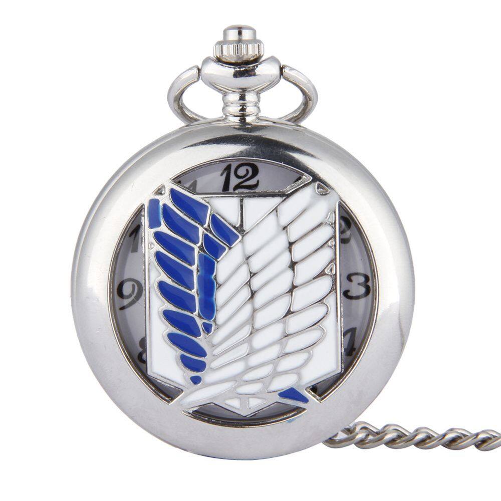 ANNA STORY Silver Clamshell Quartz Stainless Steel Attack On Titan ...