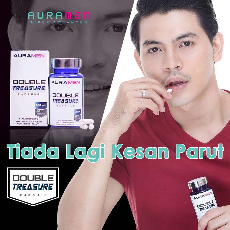 [ORIGINAL HQ] -- Auramen Double Treasure Capsules ORIGINAL KKM (30 Capsules) | Lazada