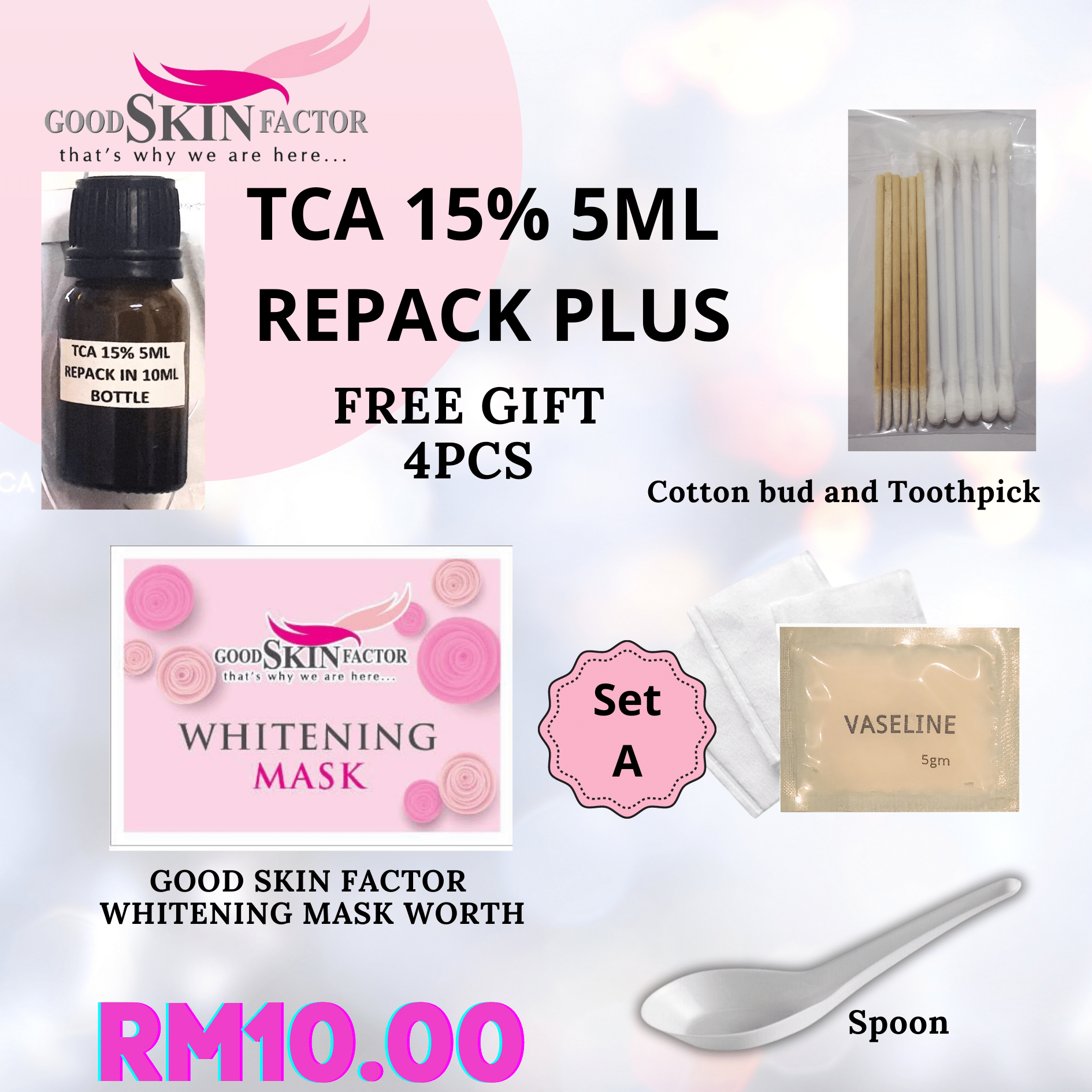 TCA Peel Repack Ori 50% from 3ml Chemical Peeling | Lazada