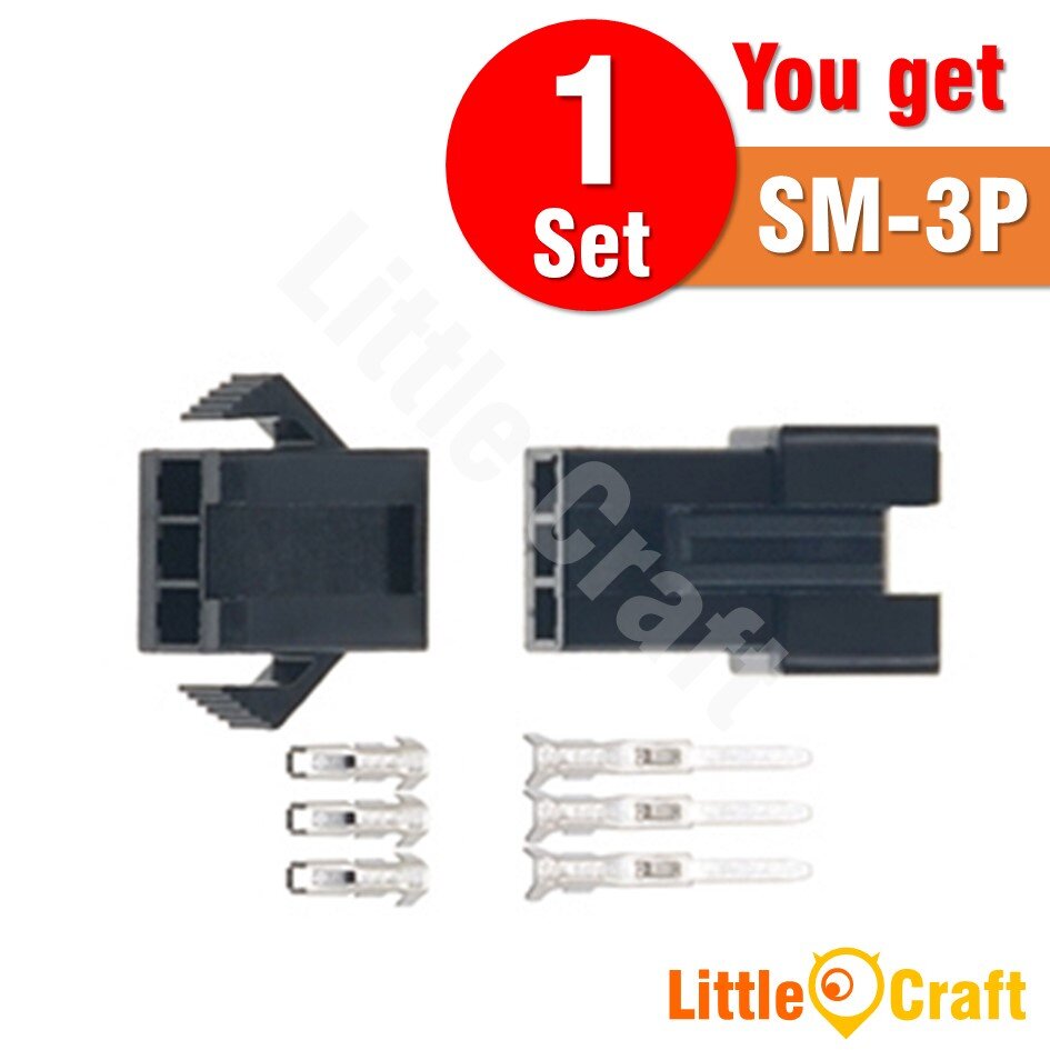 JST SM Connector Plug Female & Male Housing With Terminal Pin 2.54mm Pitch 2P 3P 4P 5P 6P 7P 8P ...