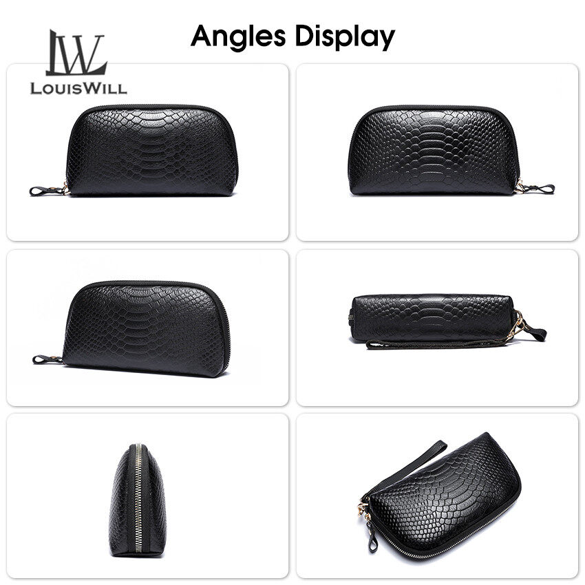 LouisWill Handbag Wallet Genuine Leather Long Wallet Purse Simple ...