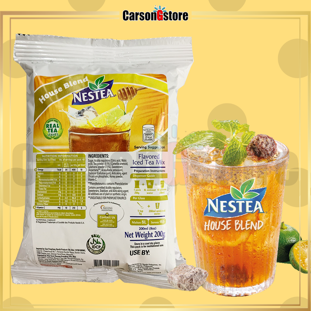 NESTÉA®House Blend Real Tea Leave PREMIX Powder 200g | Lazada