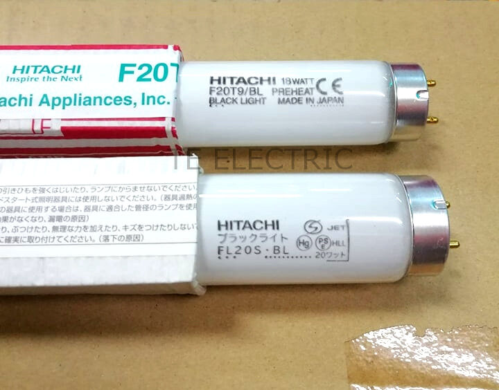 HITACHI 18 W F20T9 / FL20S BL BLACK LIGHT INSECT KILLER TUBE 589mm / 580mm | Lazada