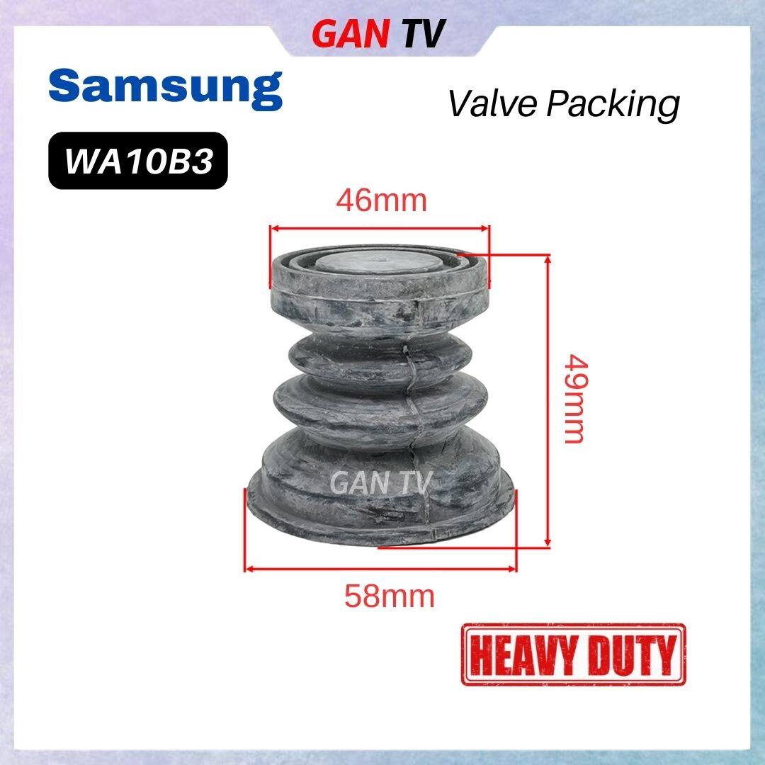 Heavy Duty Samsung WA10B3 Washing Machine 46*49*58mm 2 Layers Drain Valve Packing Bellow Rubber ...