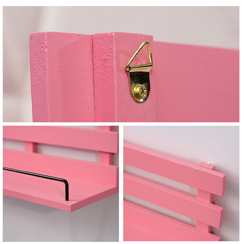 ติดผนังชั้นวางนอร์ดิกแบบสร้างสรรค์บ้านห้องนอน Ins Racks แขวนผนังขนาด ...