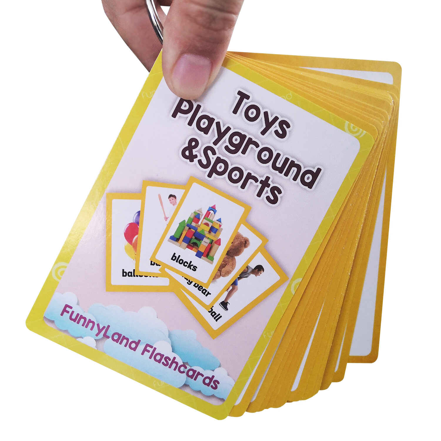 26Pcs/set Children Sports Play Cognitive English Flash Card Cognition ...