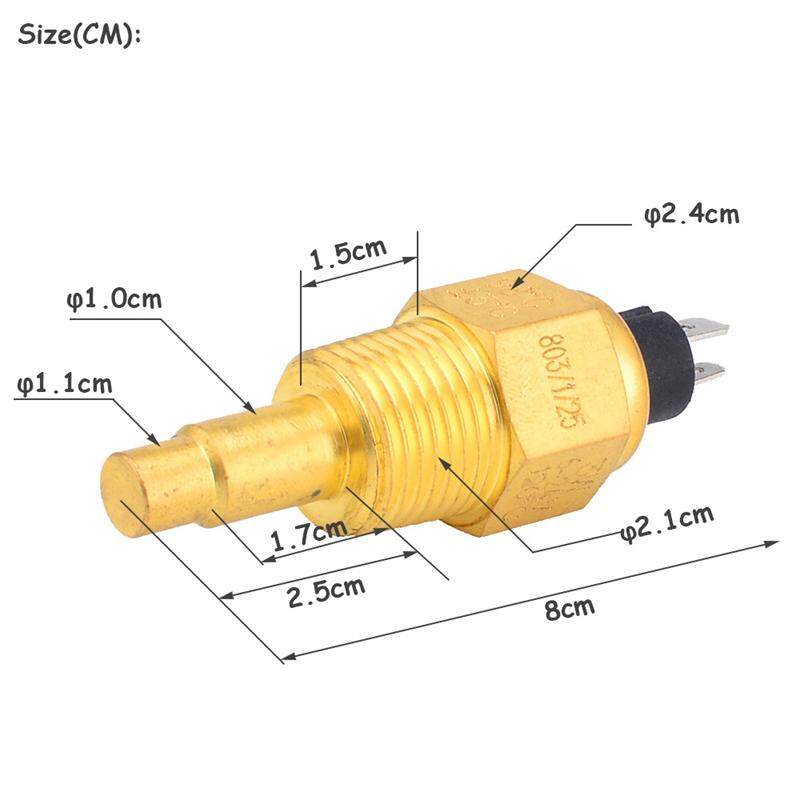 Vdo 1/2 Npt 21Mm Thread Engine Oil Temperature Sensor Water Temperature Sensor For Generator Set ...