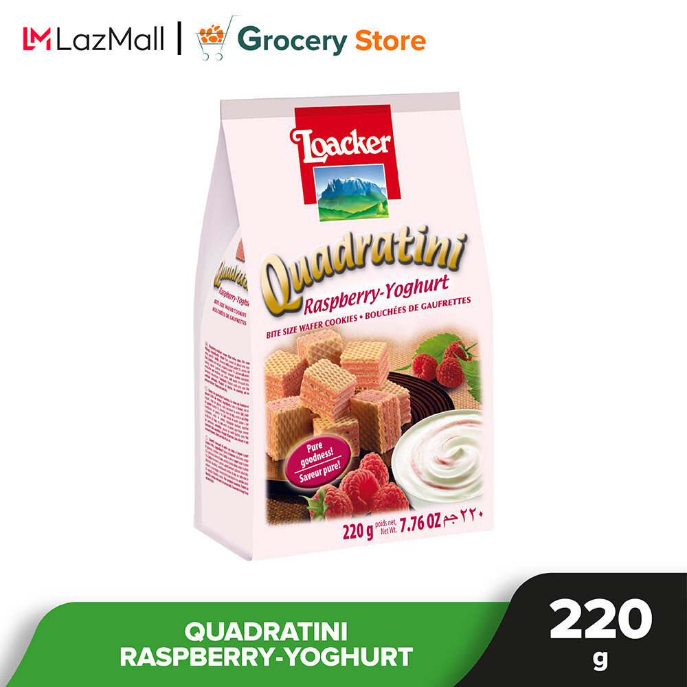 Loacker Quadratini Raspberry Yogurt 220g | Lazada